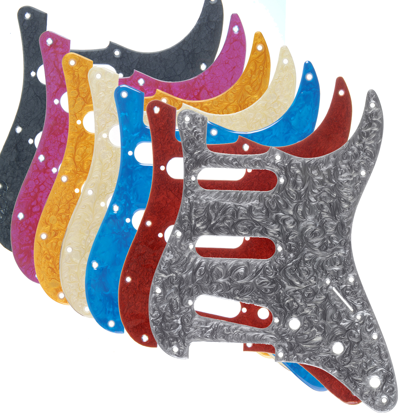 Pearl Swirl Acrylic Strat Pickguard – Q-parts